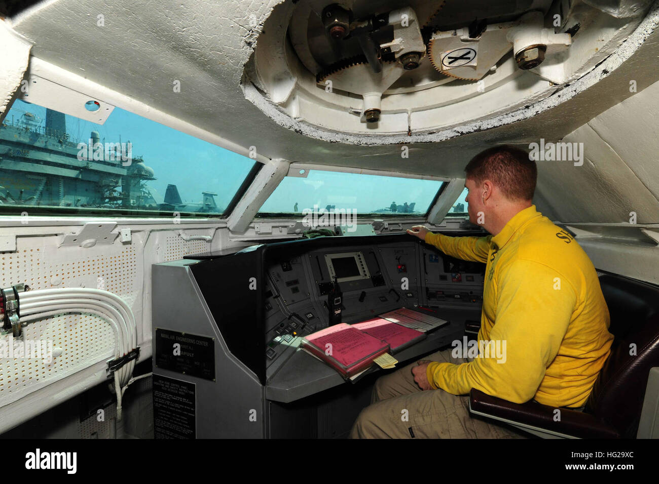 Catapult control station hi-res stock photography and images - Alamy