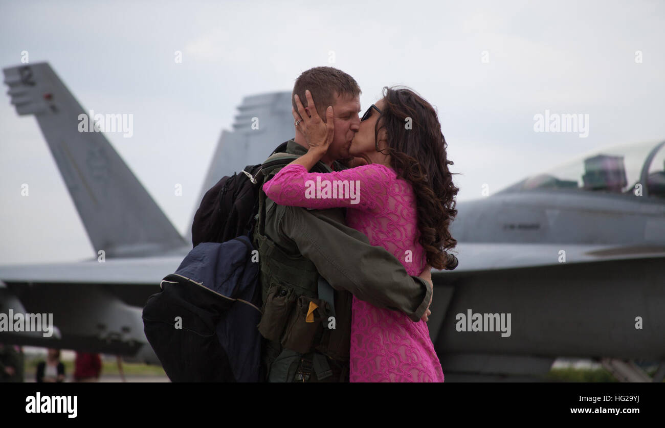 Welcome home ceremony for Strike Fighter Squadron (VFA) 102 at Naval ...