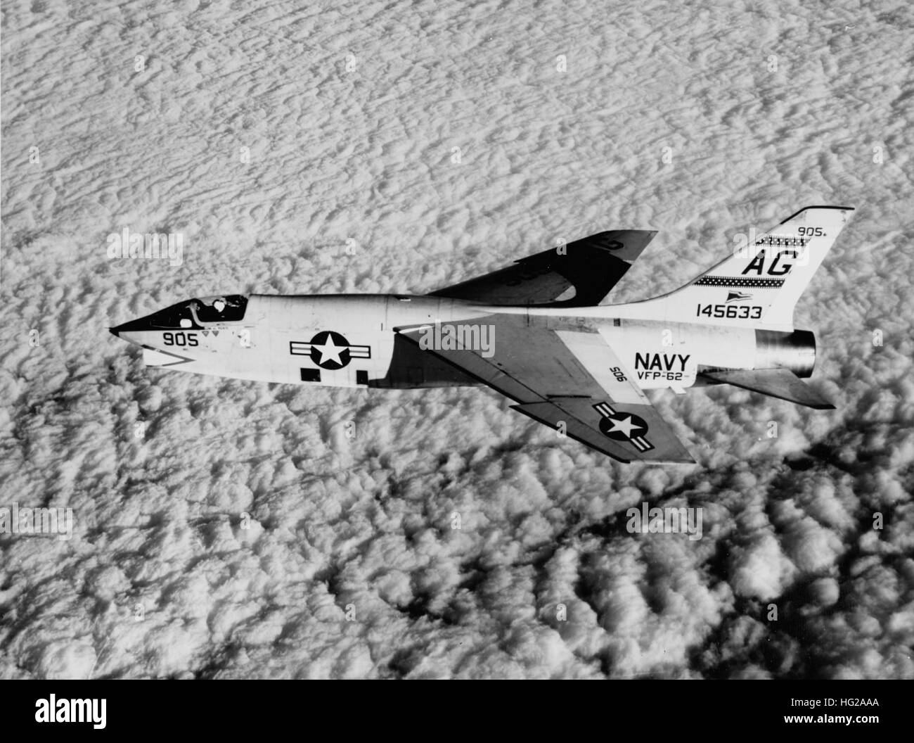 Vought rf 8a crusader Black and White Stock Photos & Images - Alamy