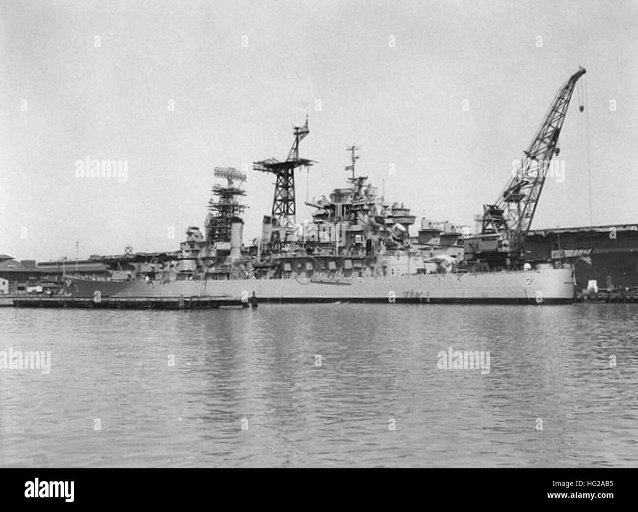 USS Galveston (CLG-3), a guided-missile light cruiser, is at ...