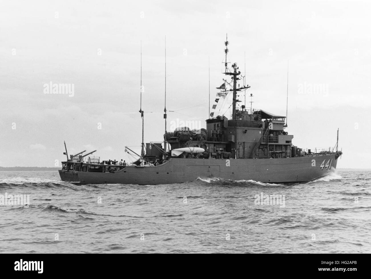 USS Exultant (MSO-441) underway in Chesapeake Bay on 26 May 1970 Stock ...