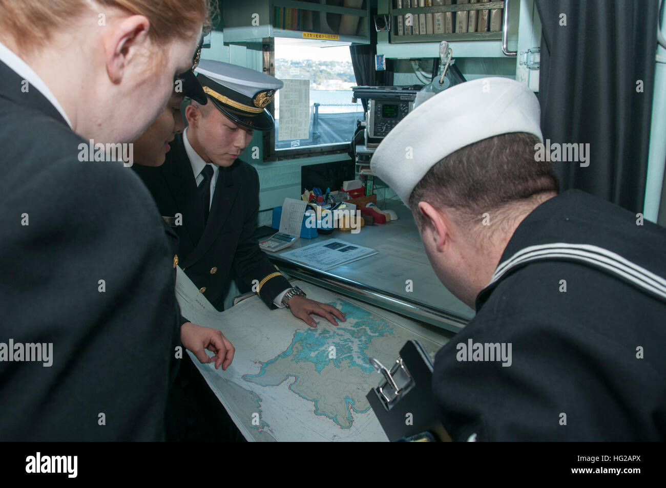 Ship chart room hi-res stock photography and images - Alamy