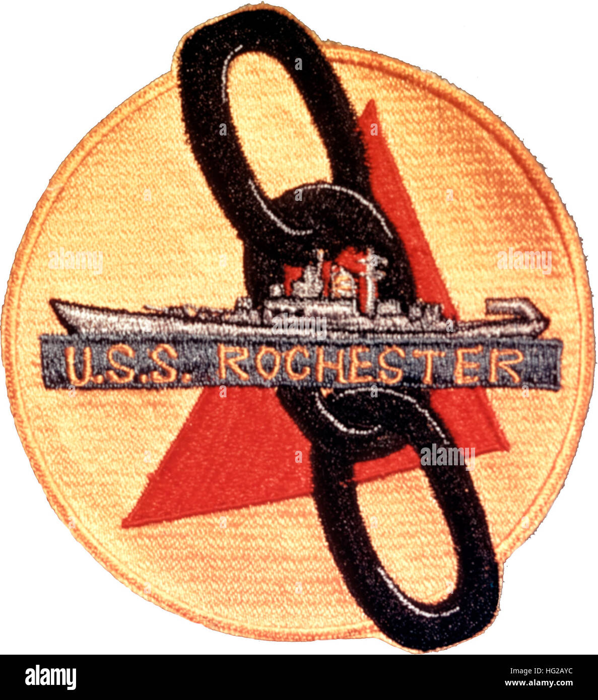 USS Rochester (CA-124) jacket patch c1959 Stock Photo - Alamy