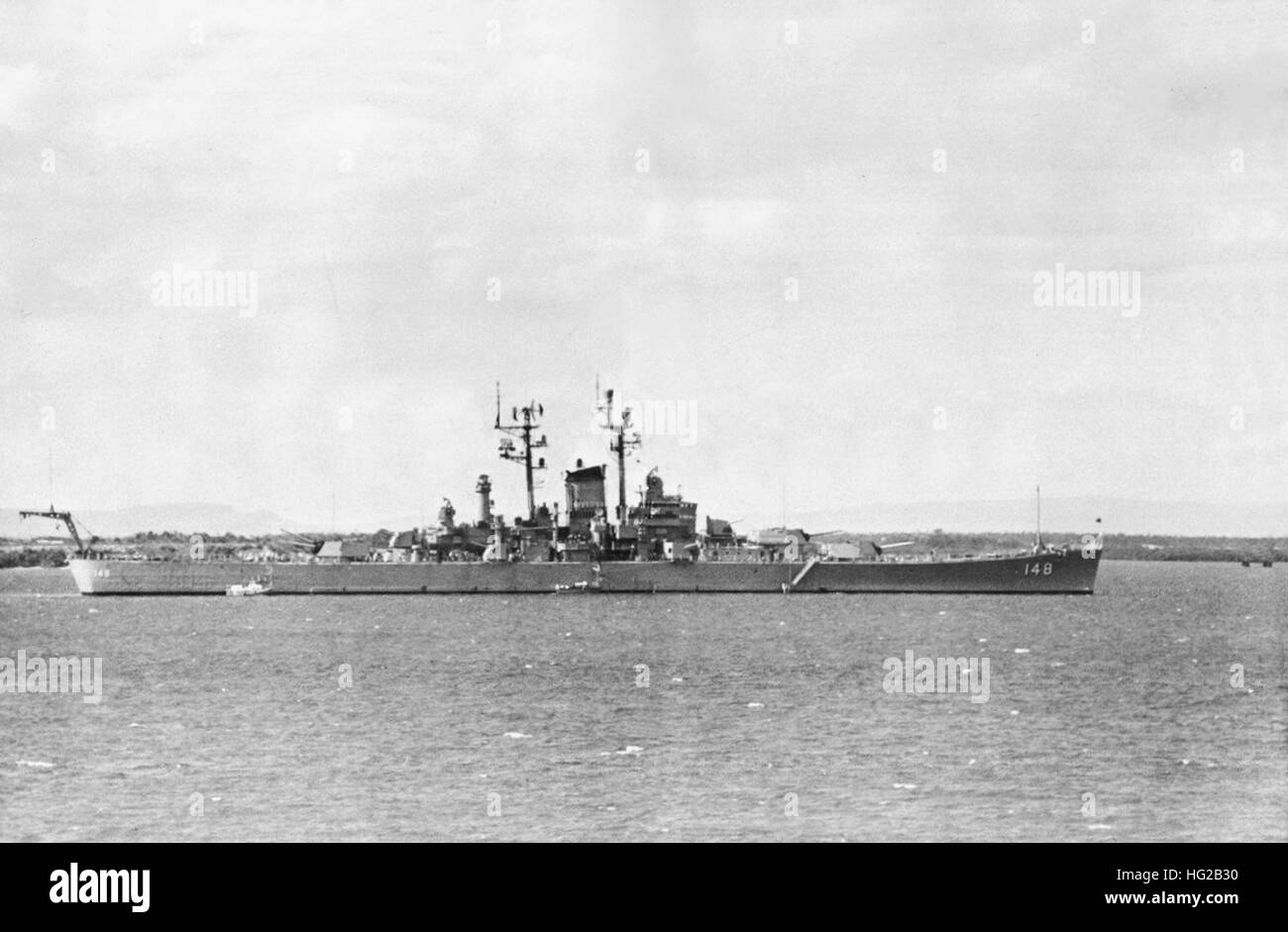 USS Newport News (CA-148) at Guantanamo c1965 Stock Photo - Alamy