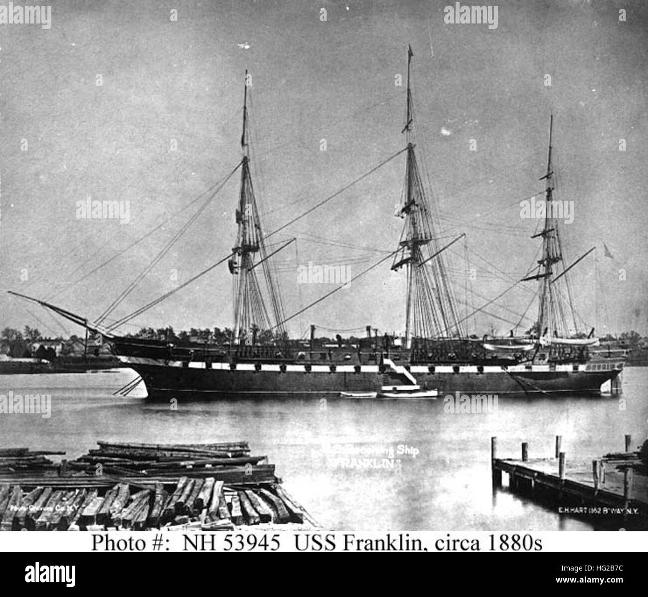 USS Franklin (1864 Stock Photo - Alamy