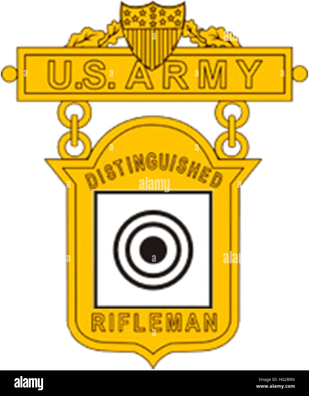 Distinguished Rifle Badge Distinguished Rifle Badge Stock Photo - Alamy