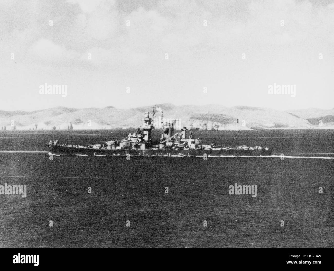 USS Guam (CB-2) off Inchon (Korea) in September 1945 Stock Photo - Alamy