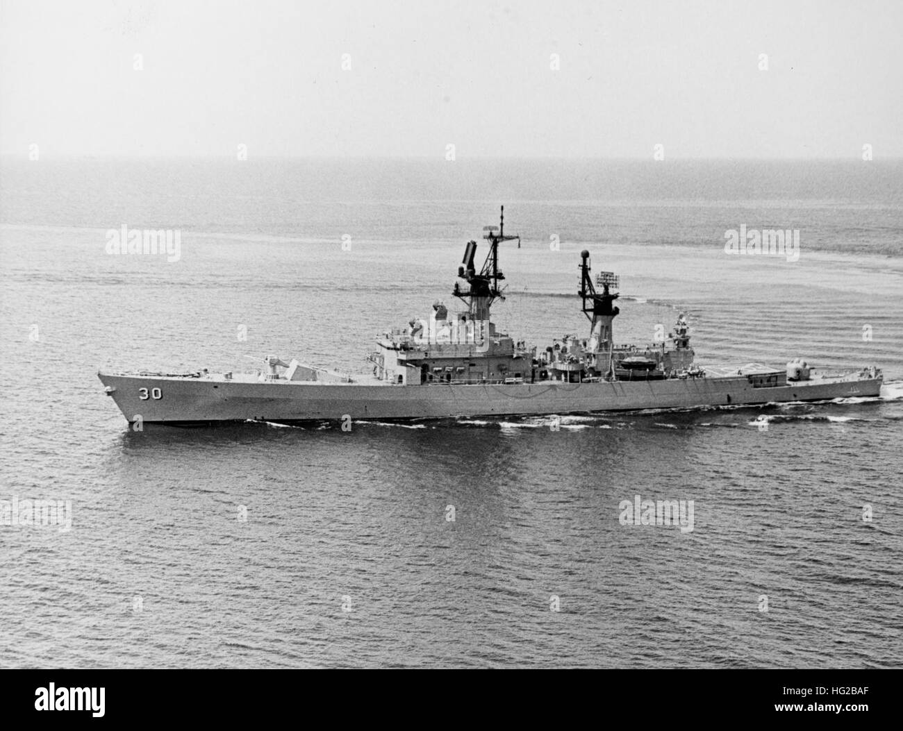 USS Horne (DLG-30) underway in the Tonkin Gulf on 19 July 1968 Stock ...