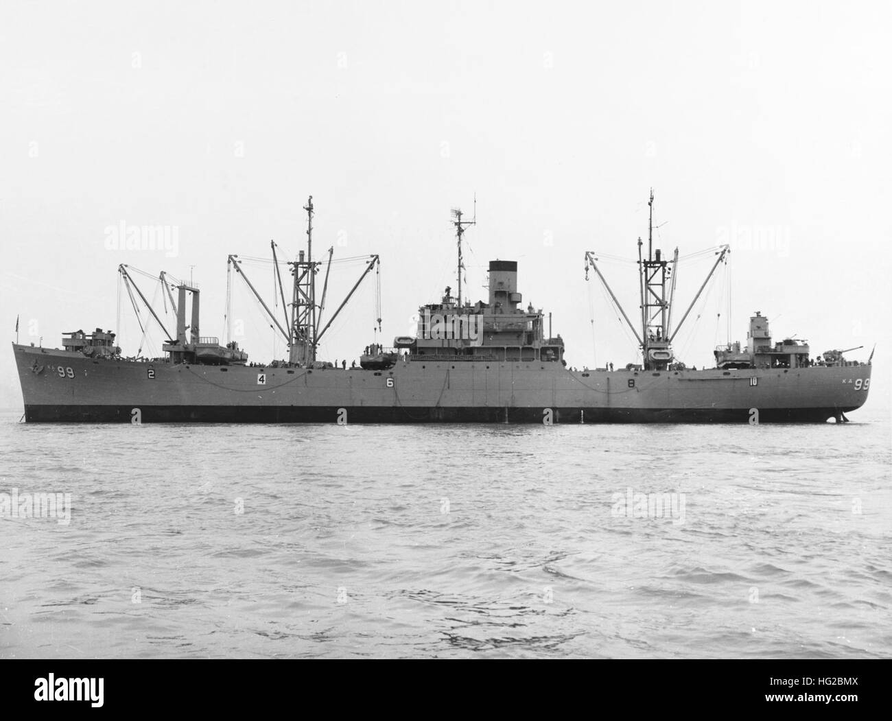 USS Rolette (AKA-99) in San Francisco Bay on 7 April 1952 Stock Photo ...