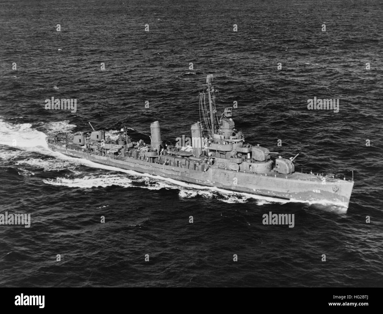 USS Bailey (DD-492) underway c1943 Stock Photo - Alamy