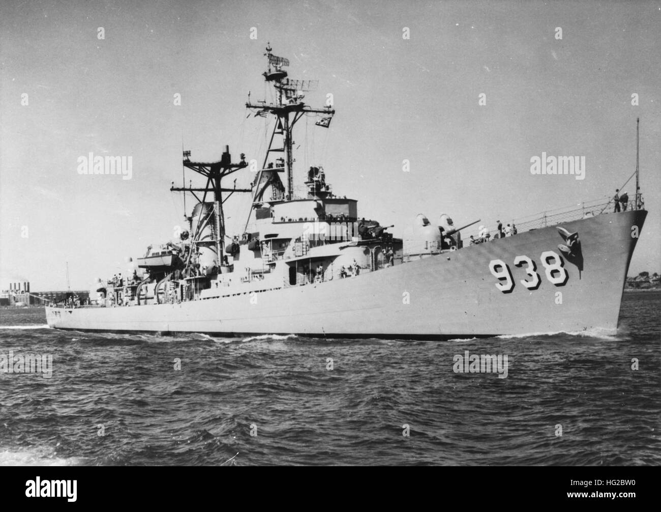 USS Jonas Ingram (DD-938) underway in June 1957 Stock Photo - Alamy