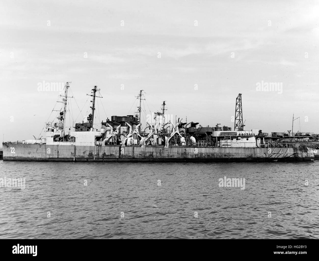 USS Herbert (APD-22) at Cape May in January 1946 Stock Photo - Alamy