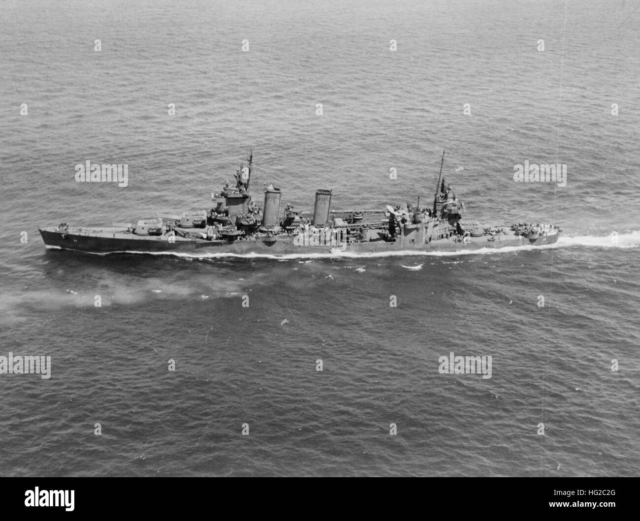 USS San Francisco (CA-38) underway on 8 April 1944 Stock Photo - Alamy