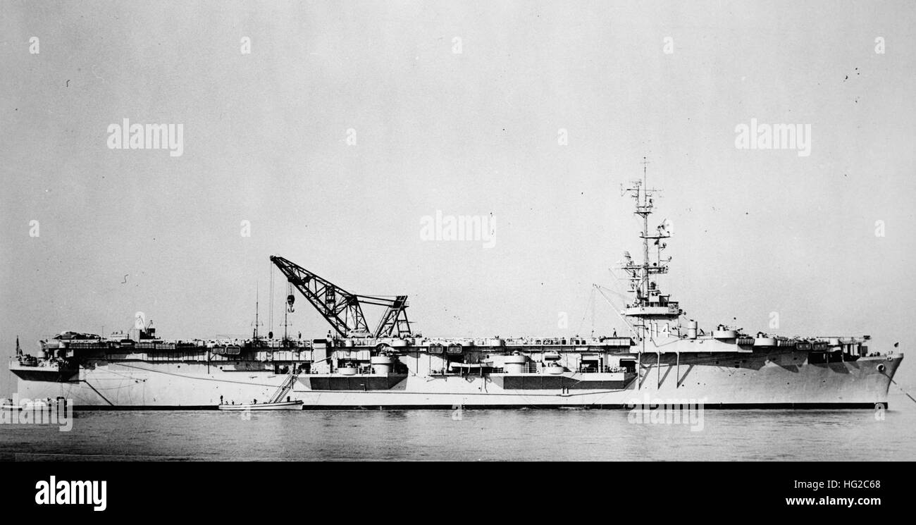 USS Rendova (CVE-114) off the San Francisco Naval Shipyard on 2 ...