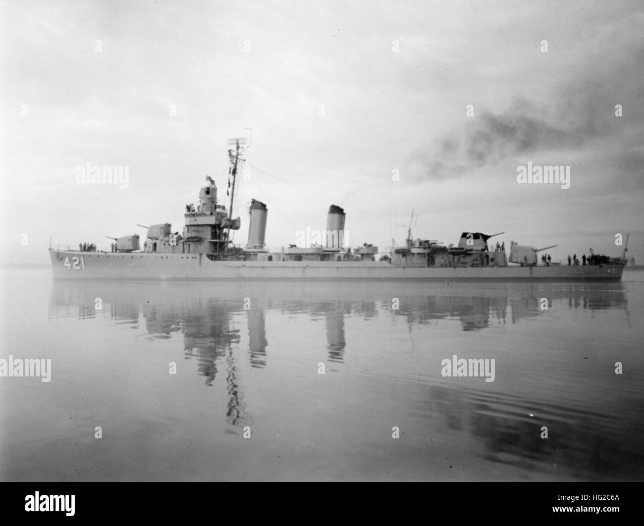 USS Benson (DD-421) underway c1953 Stock Photo - Alamy