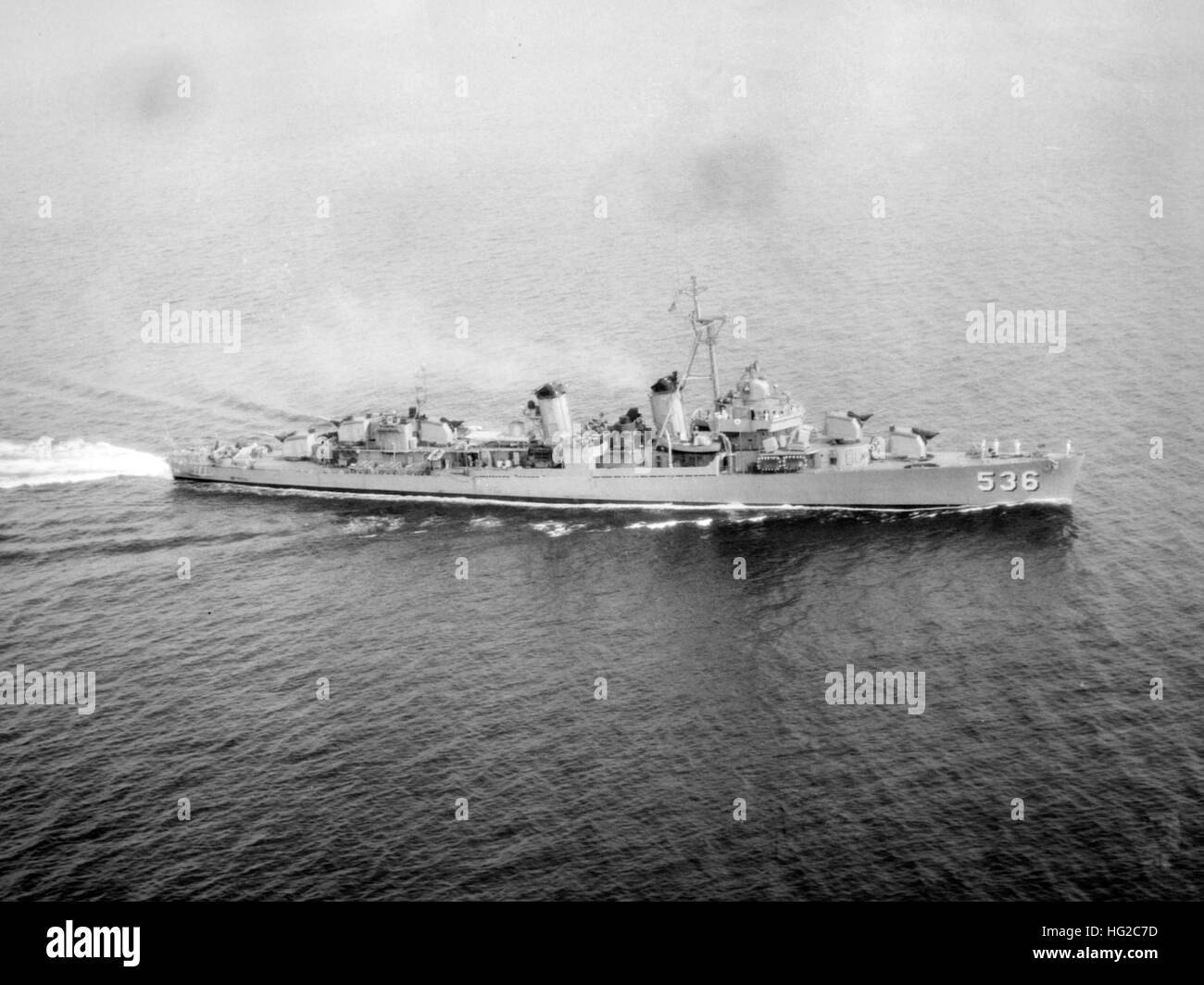 USS Owen (DD-536) underway c1952 Stock Photo - Alamy