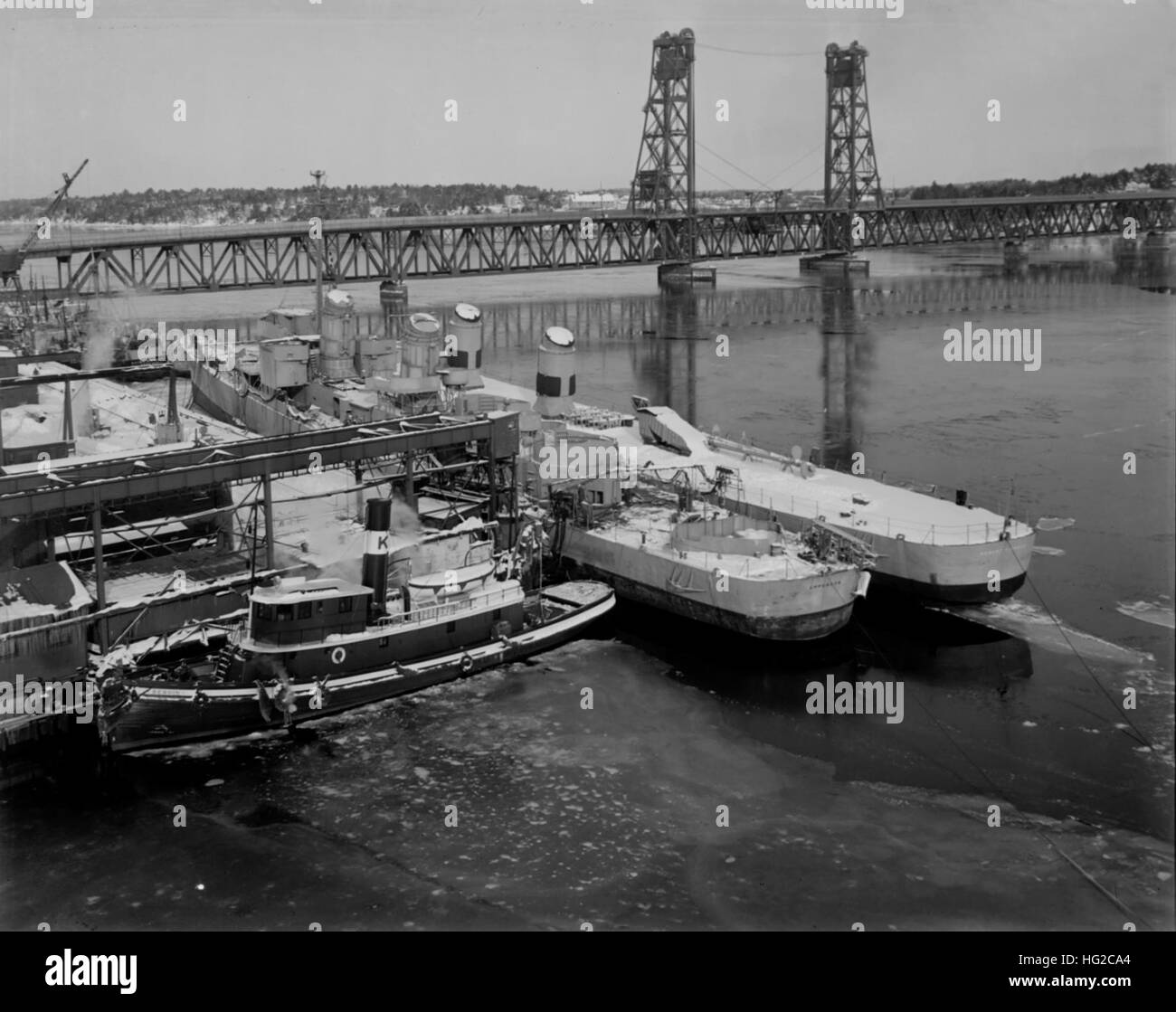 USS Epperson (DD-719) and USS Robert A. Owens (DD-827) at Bath Iron ...