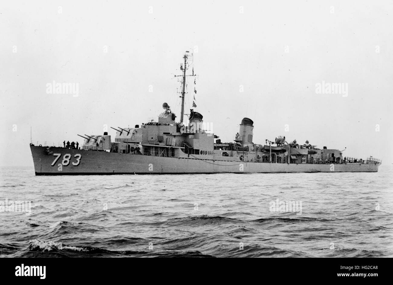 USS Gurke (DD-783) off the San Francisco Naval Shipyard on 4 December ...