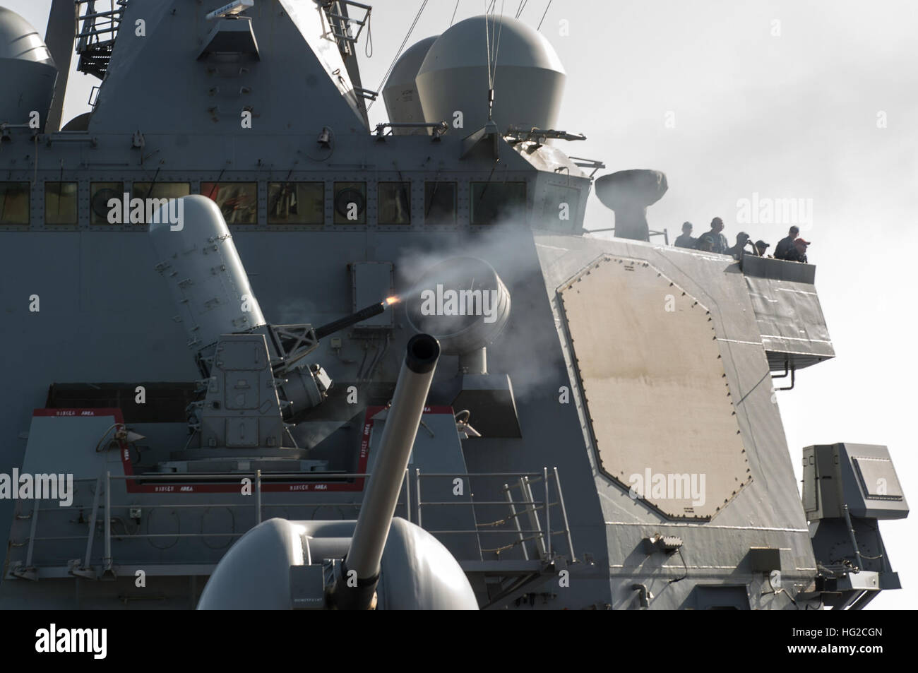 Phalanx Close-in Weapons System aboard Arleigh Burke-class guided ...