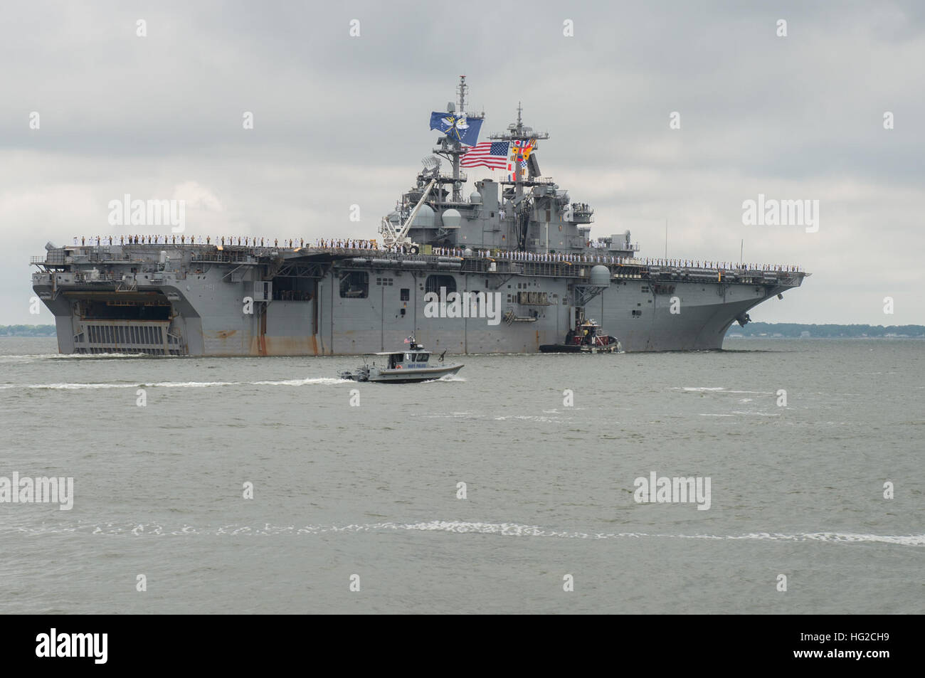 NORFOLK (June 25, 2016) The amphibious assault ship USS Wasp (LHD 1 ...