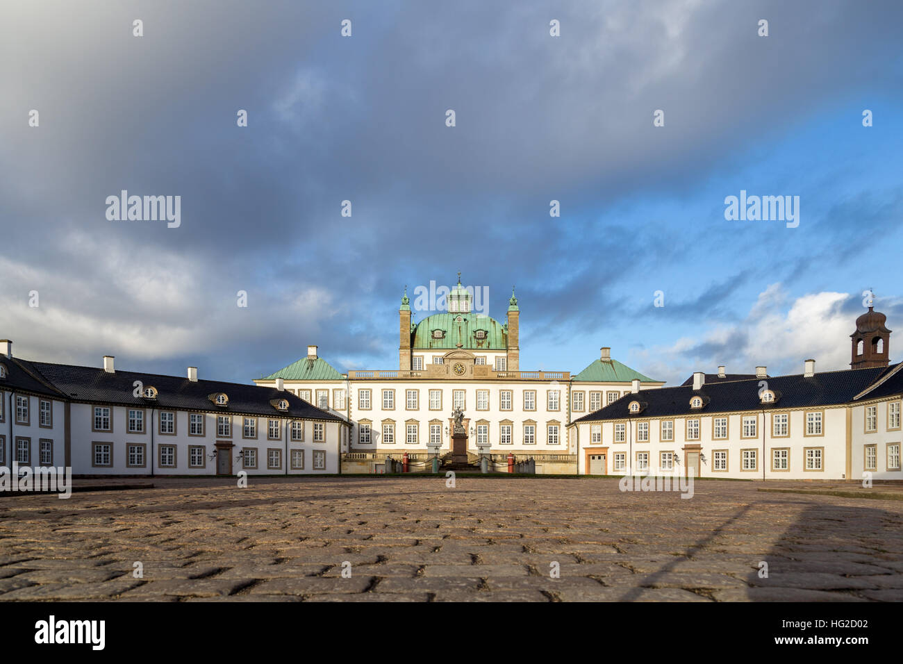Fredensborg, Denmark - January 02, 2017: Exterior view of Fredensborg ...