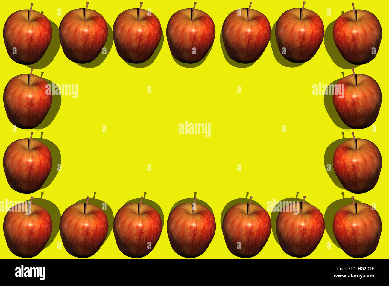 Apple of frame Stock Photo - Alamy
