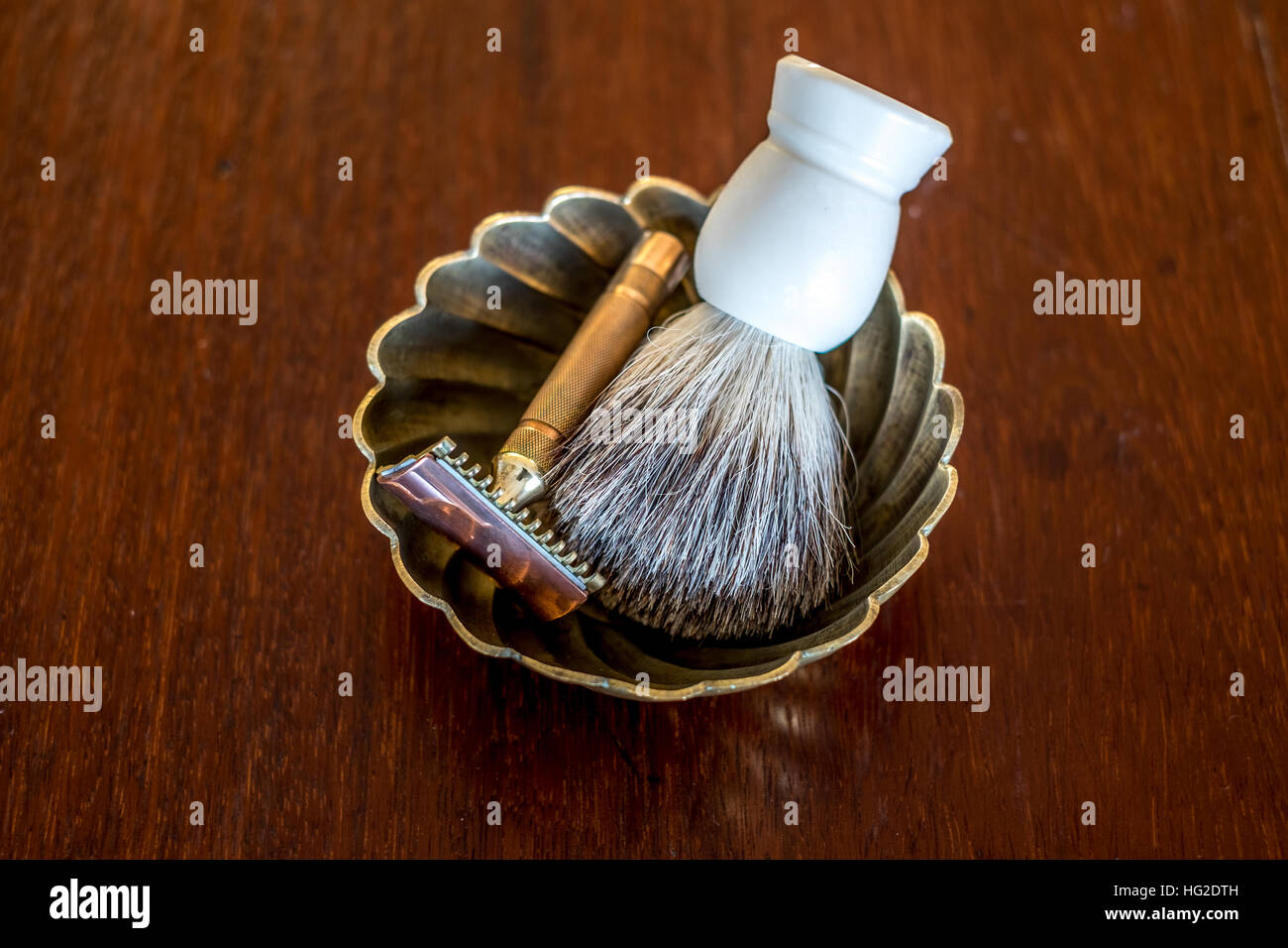 Vintage Shave Kit Stock Photo - Alamy