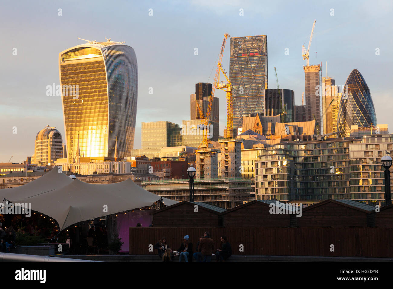 City of london at sunset hi-res stock photography and images - Alamy
