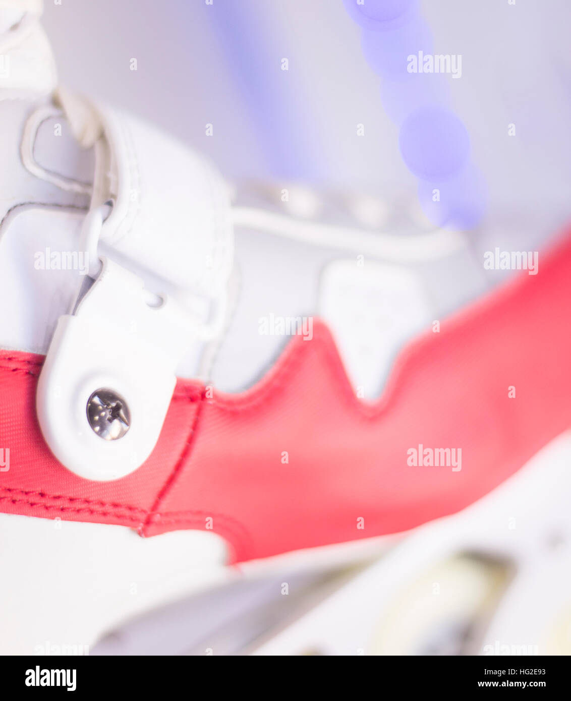 Freestyle girls pink inline skates boots and wheels in retail store ...