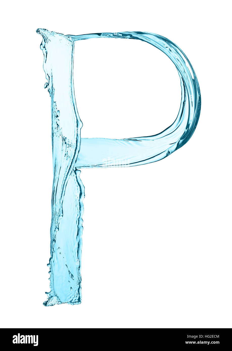 P Letter In Water