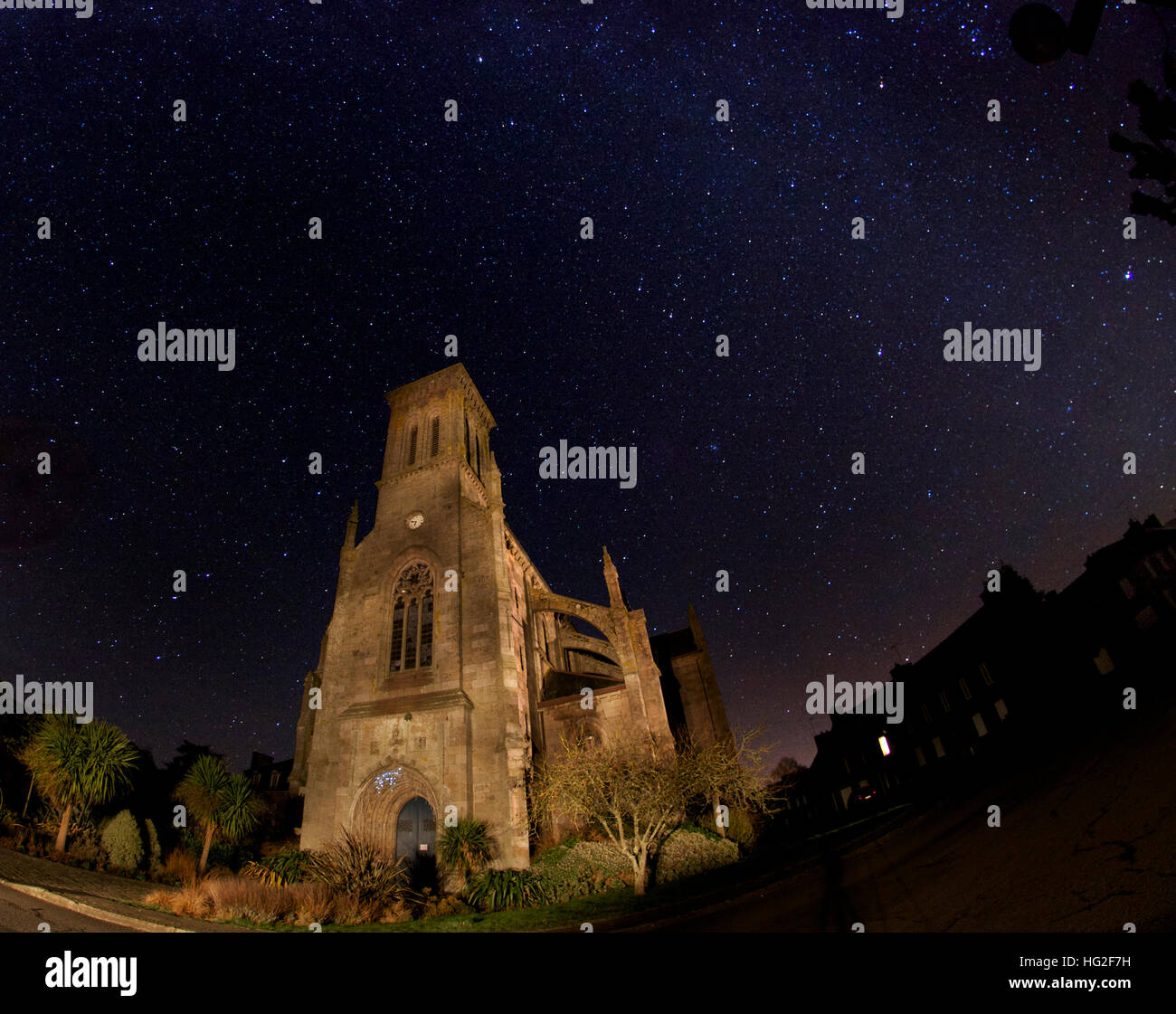 Church rural night hi-res stock photography and images - Alamy