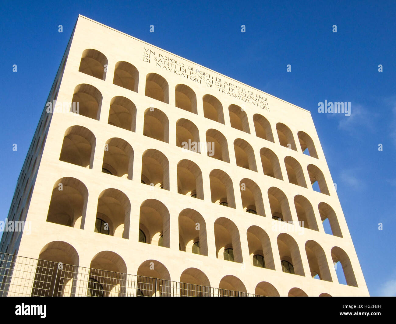The Palazzo della Civilta Italiana or the Colosseo Quadrato (Square ...