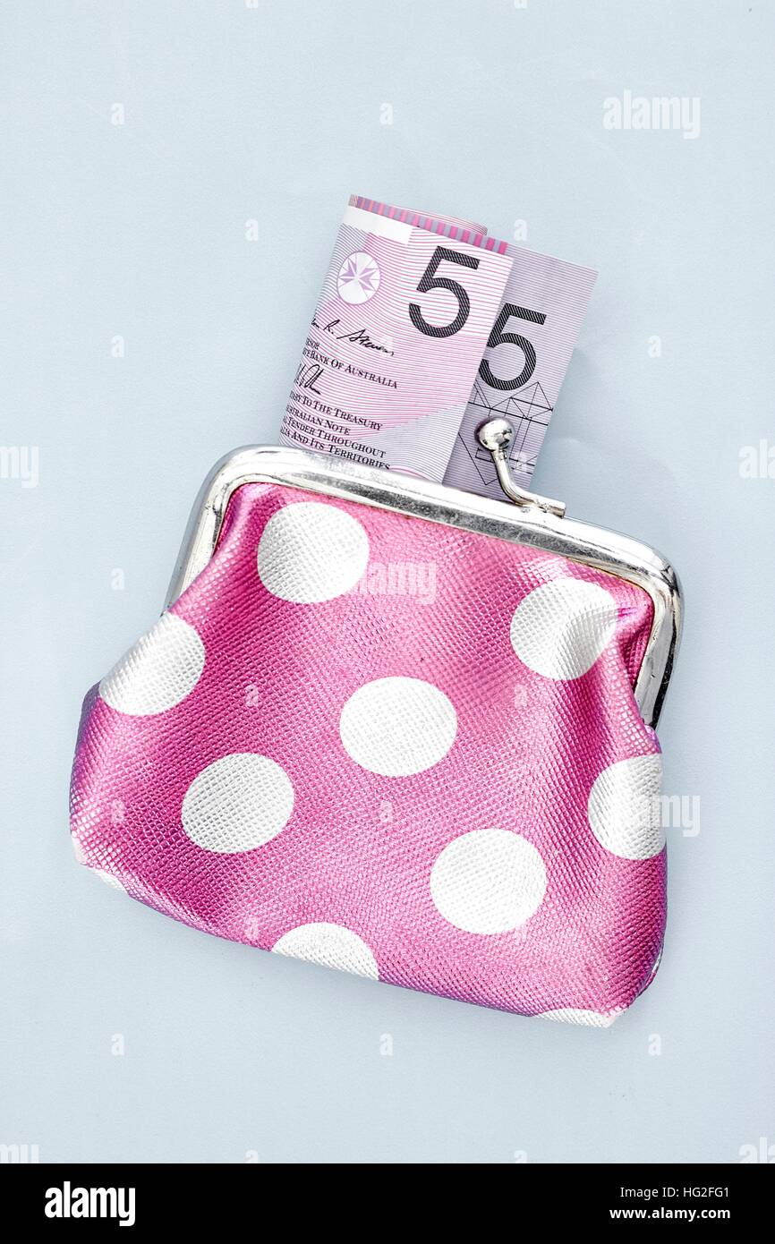 A studio photo of a pink coin purse Stock Photo - Alamy
