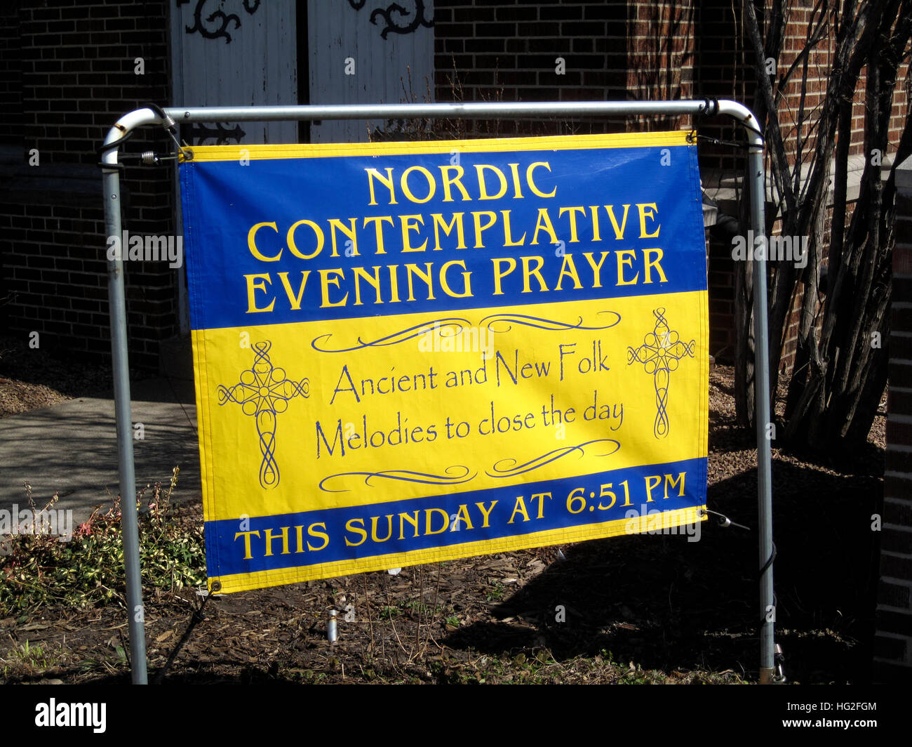 Church sign for Nordic Contemplative Evening Prayer and Ancient and New ...