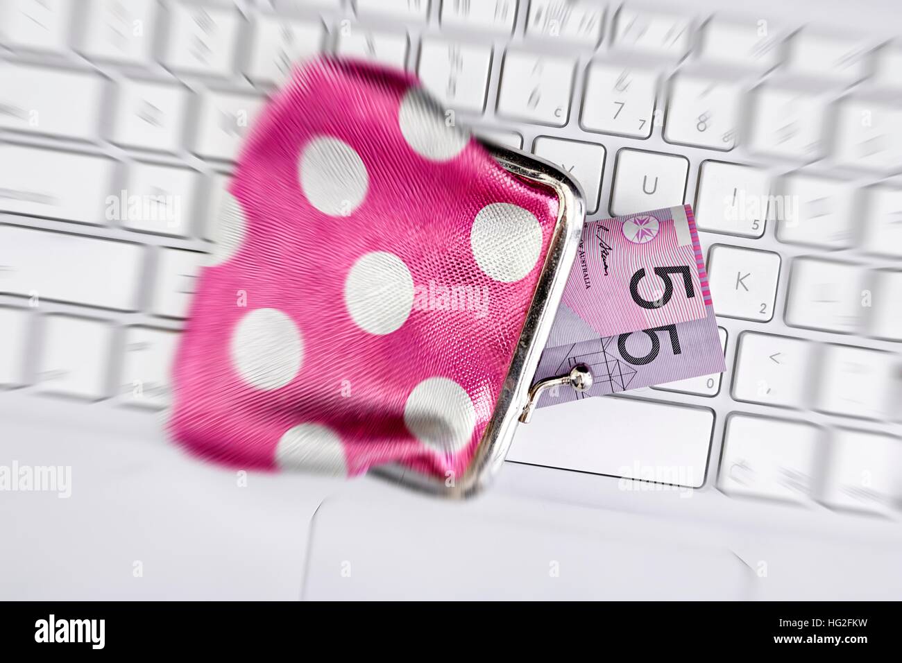 A studio photo of a pink coin purse Stock Photo - Alamy