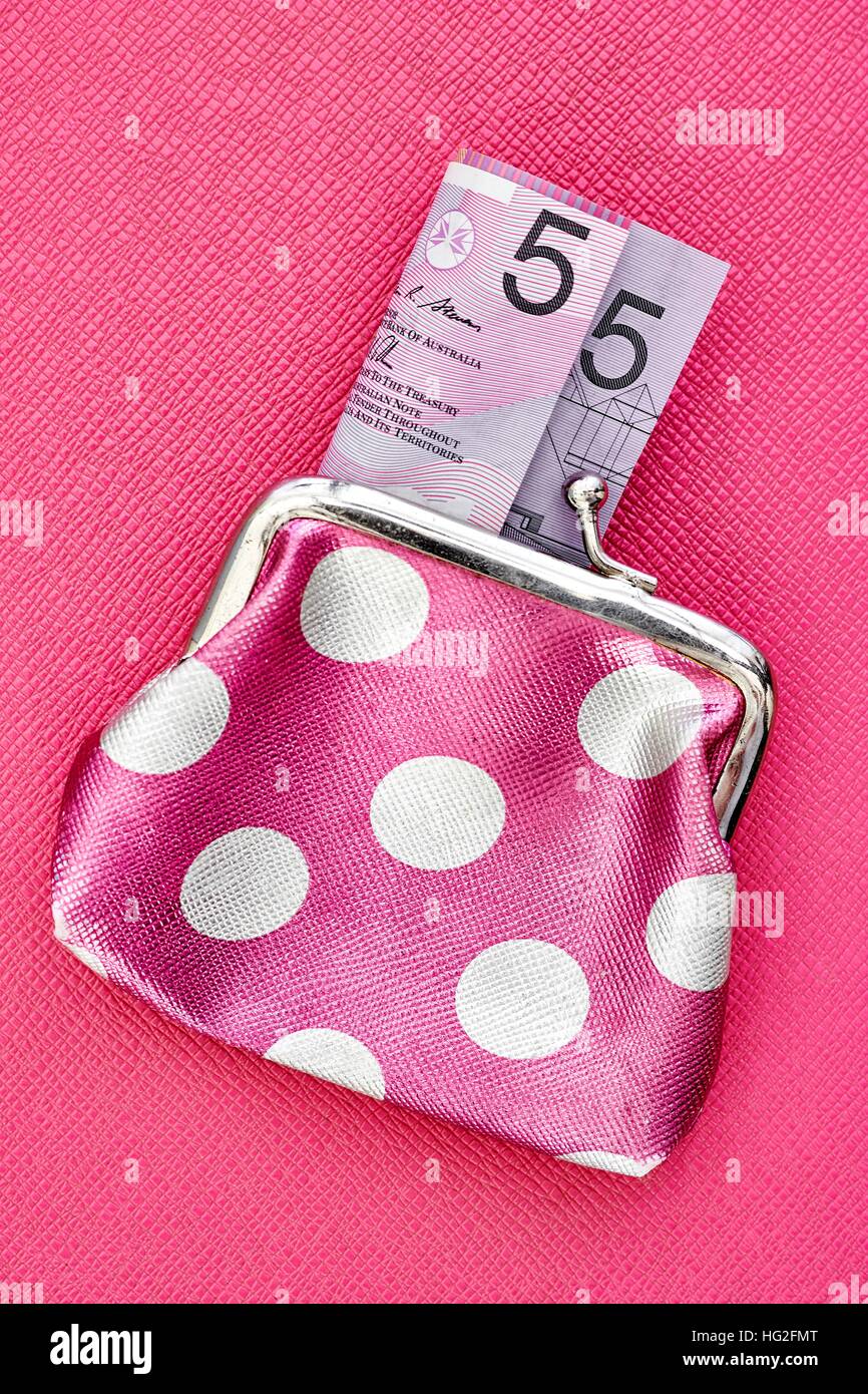 A studio photo of a pink coin purse Stock Photo - Alamy