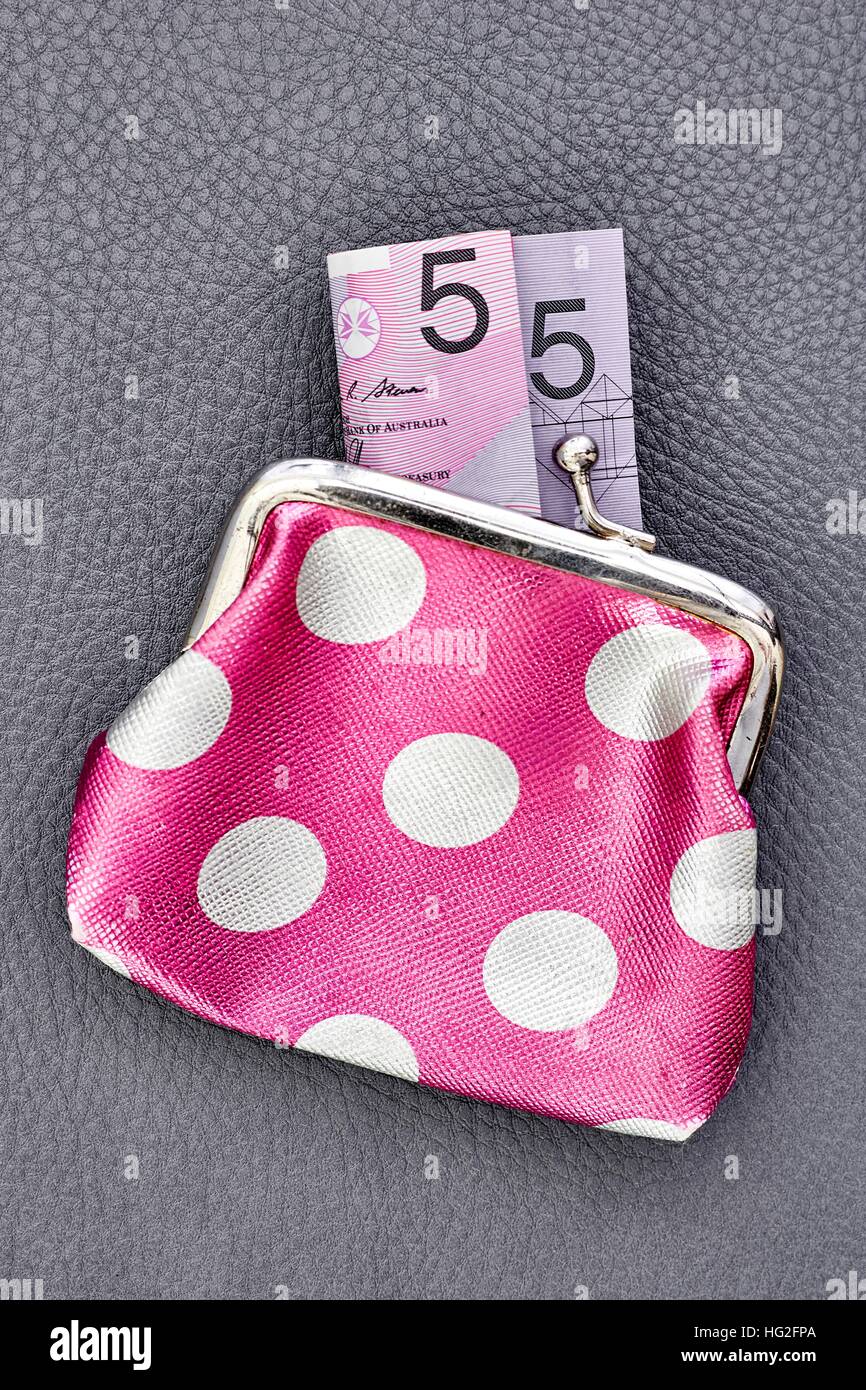 A studio photo of a pink coin purse Stock Photo - Alamy