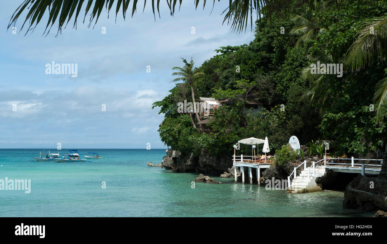 Nami Resort landing Diniwid Beach Boracay island Philippines Stock ...