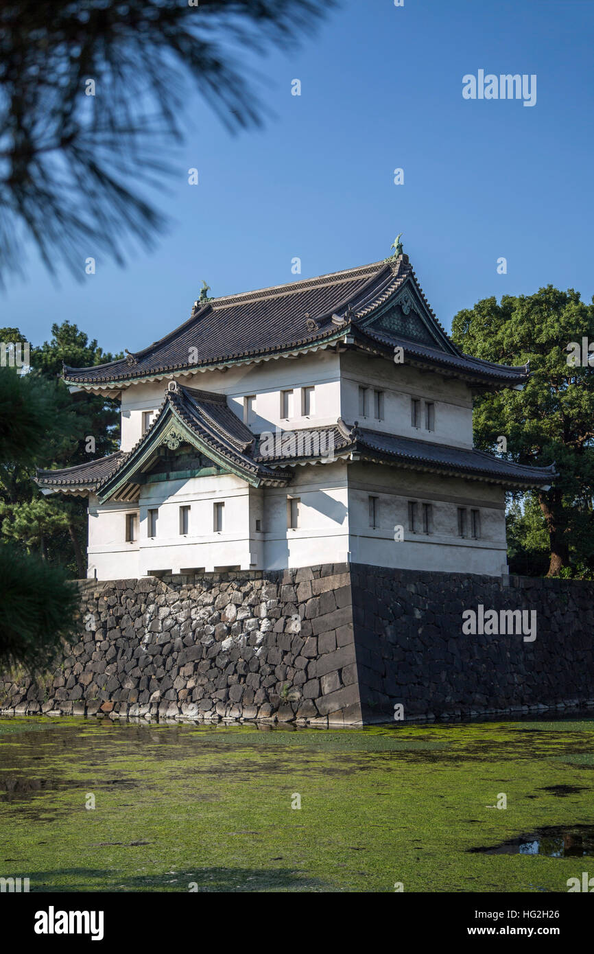 Guard tower at Tokyo Imperial Palace in Tokyo, Japan Stock Photo - Alamy