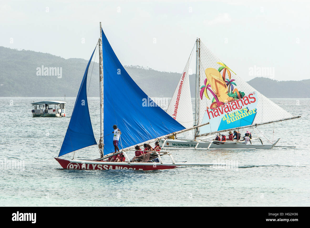Boracay paraw sailing hi-res stock photography and images - Alamy