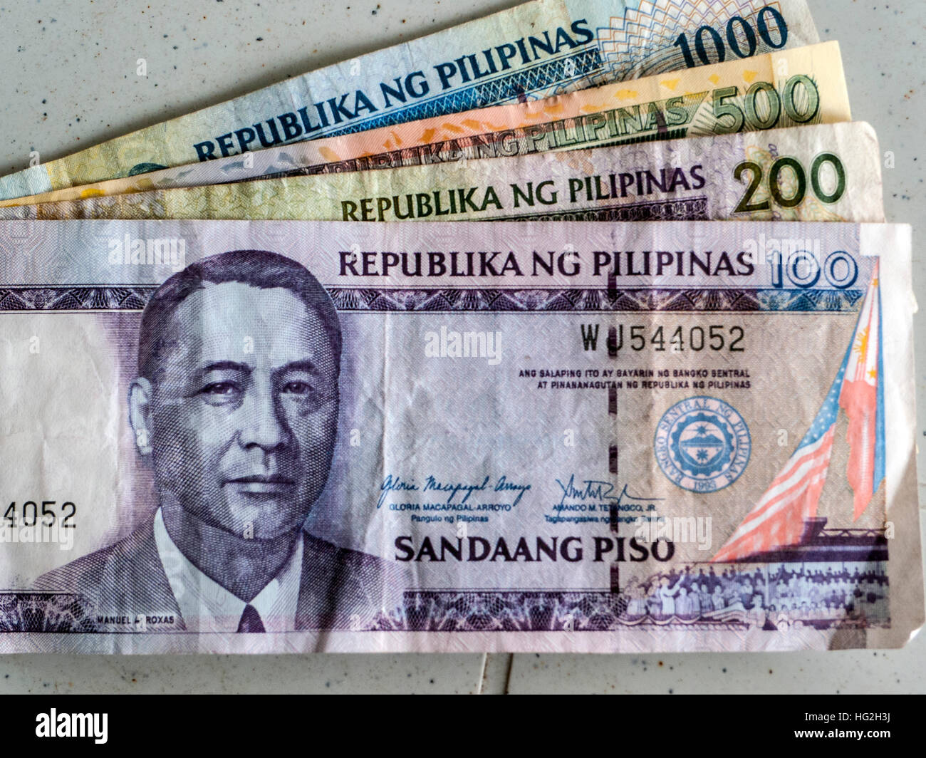 Peso currency Philippines Stock Photo - Alamy