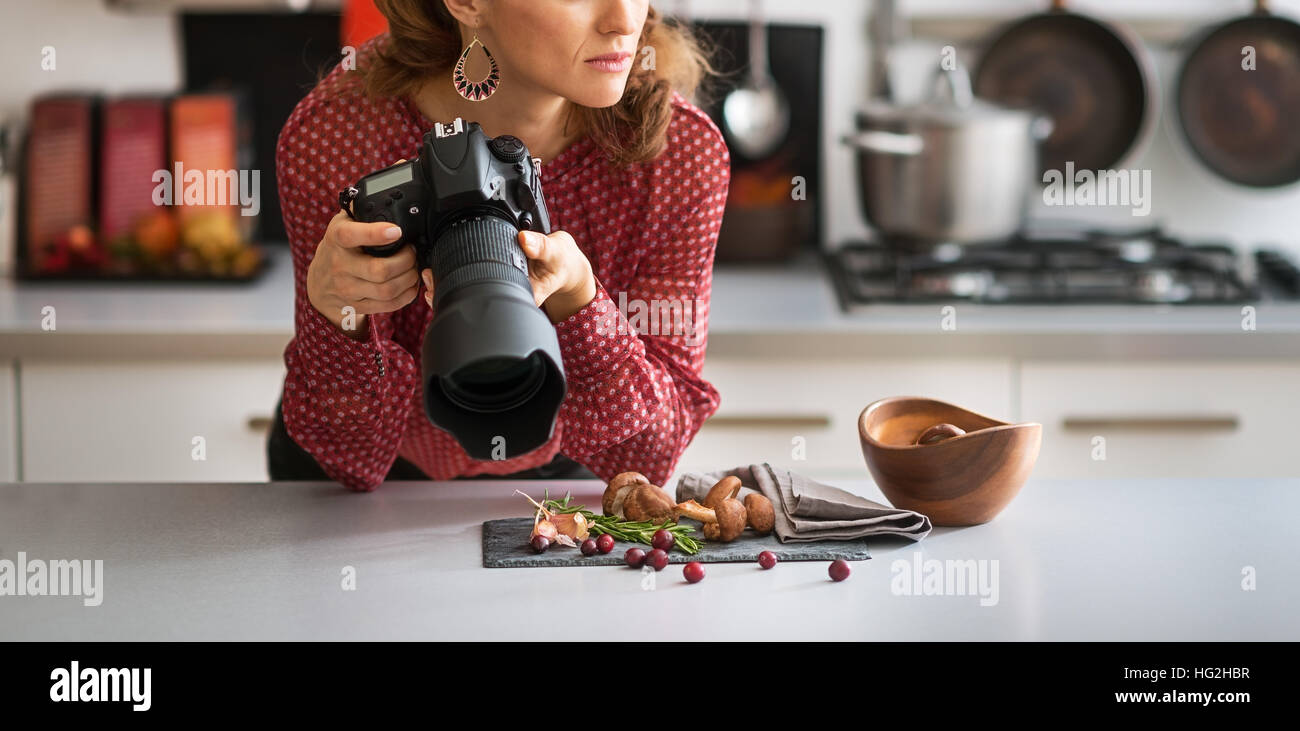 Closeup on thoughtful female food photographer Stock Photo - Alamy