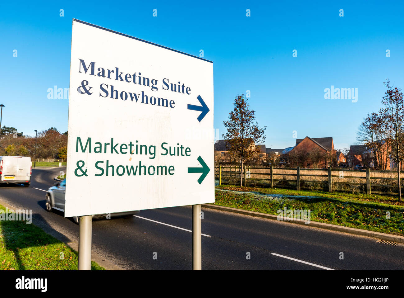 New Housing Development Advertising Sign High Resolution Stock ...