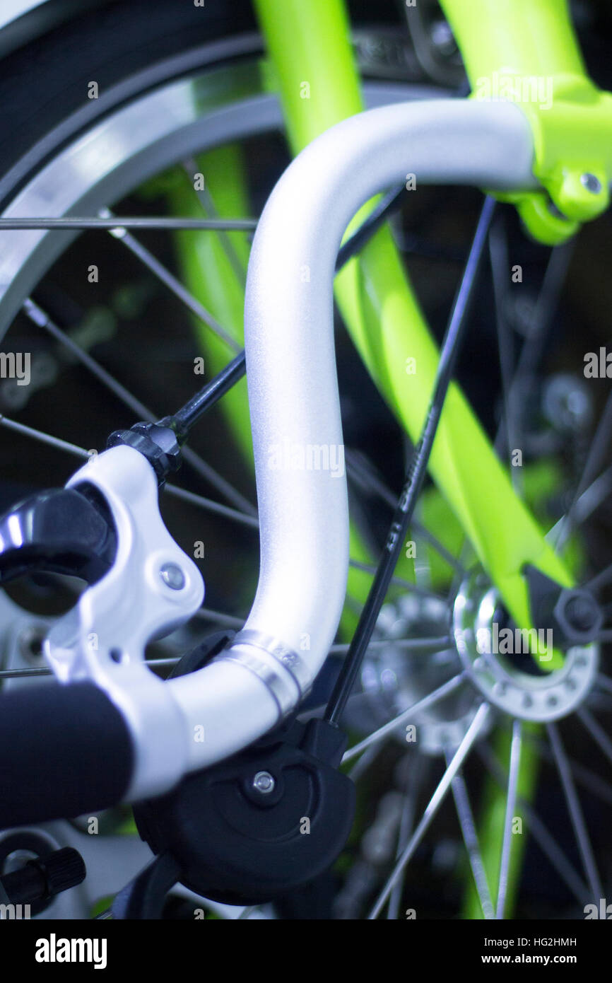 Folding bicycle city commuter bike in retail store shop window new ...