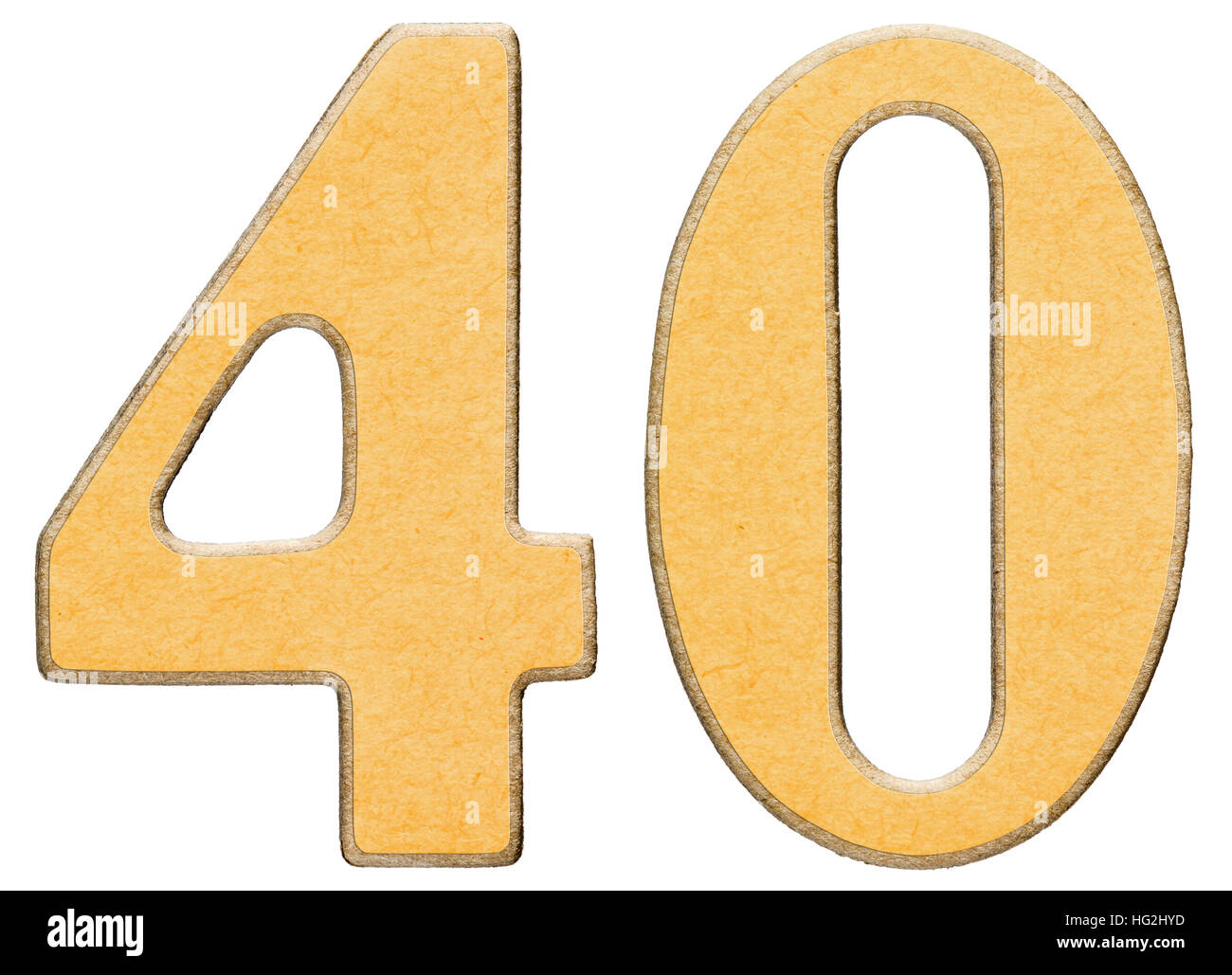 Numeral 40 forty isolated on hi-res stock photography and images - Alamy