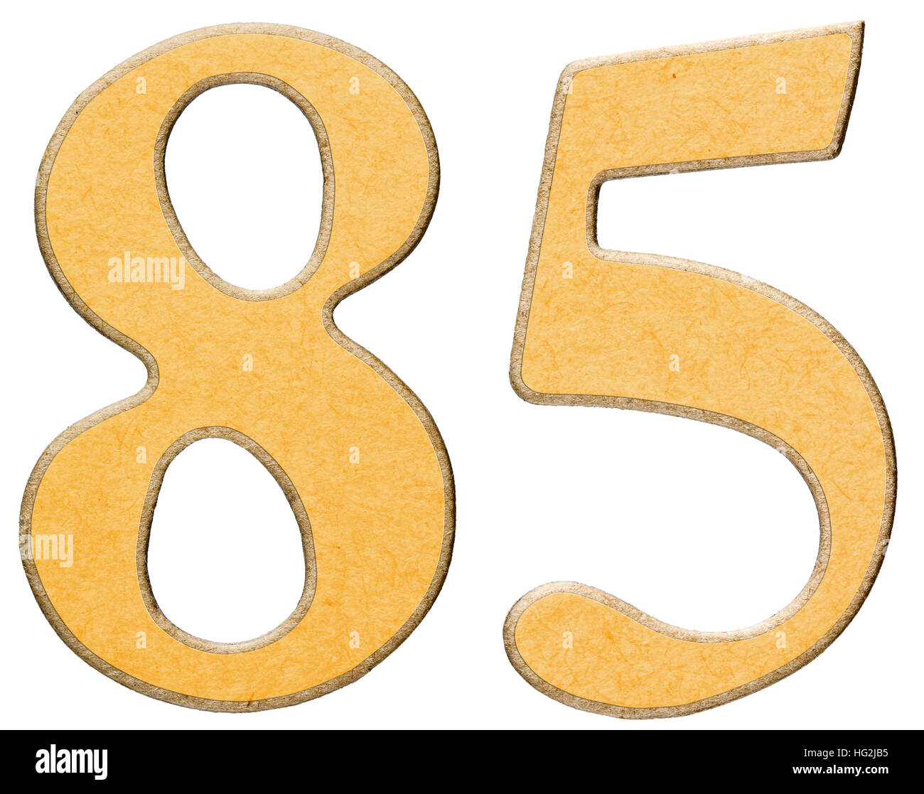 Numeral 85 eighty five isolated Cut Out Stock Images & Pictures - Alamy