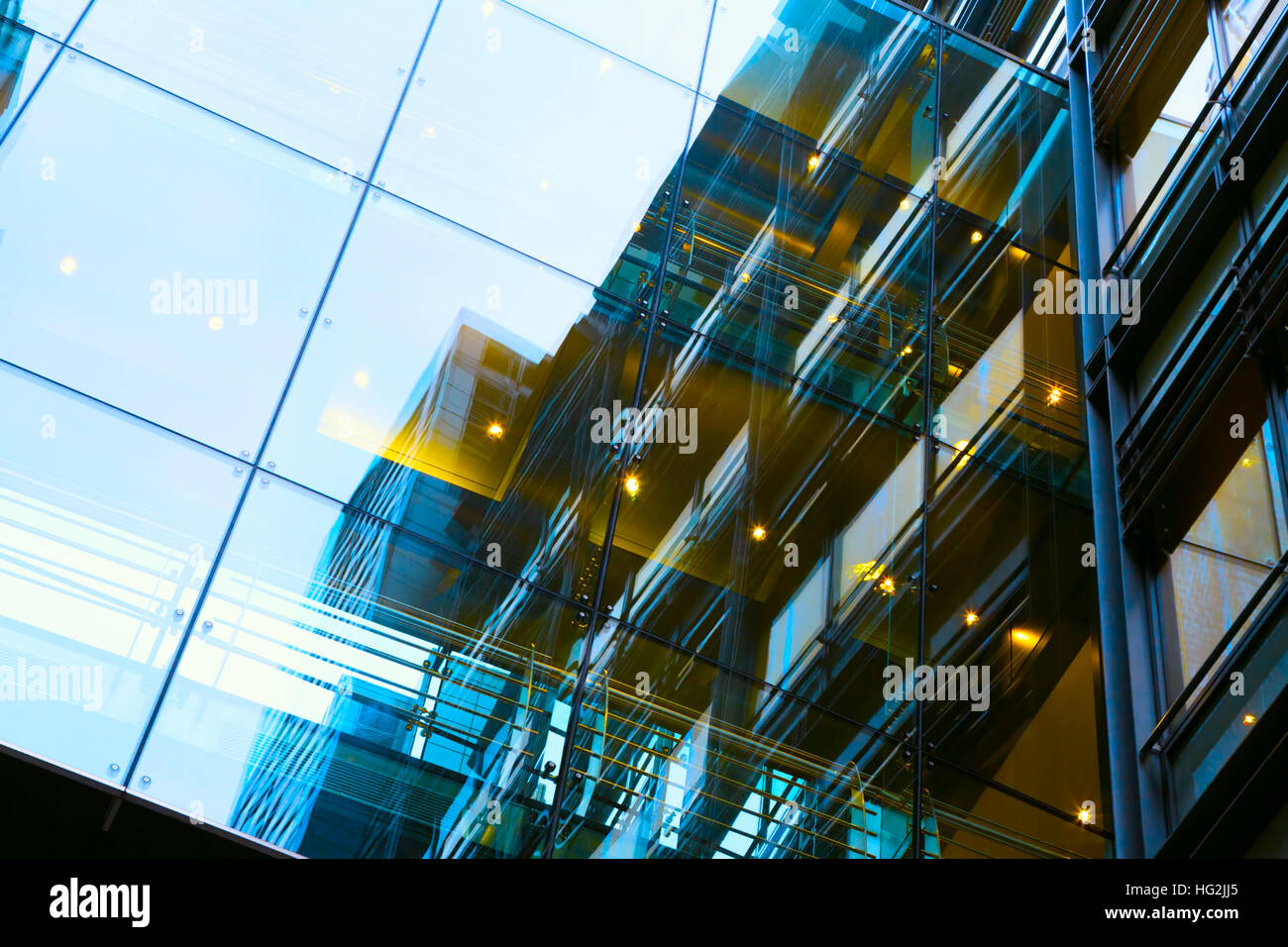 art exterior of modern glass business center Stock Photo - Alamy