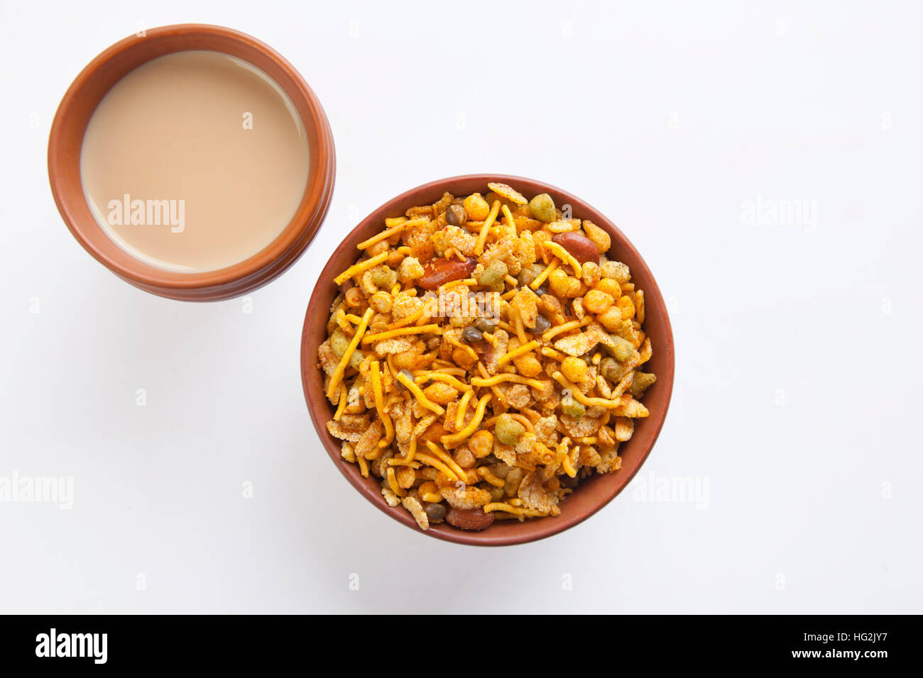 Close-up of mixture snack with tea Stock Photo - Alamy