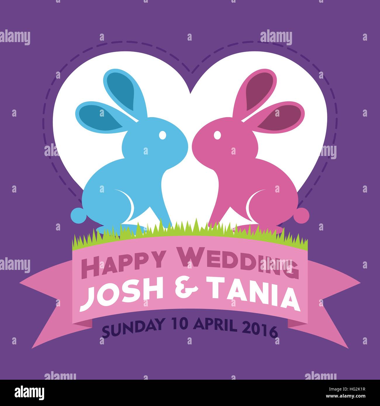 Sweet marriage invitation card hi-res stock photography and images - Alamy