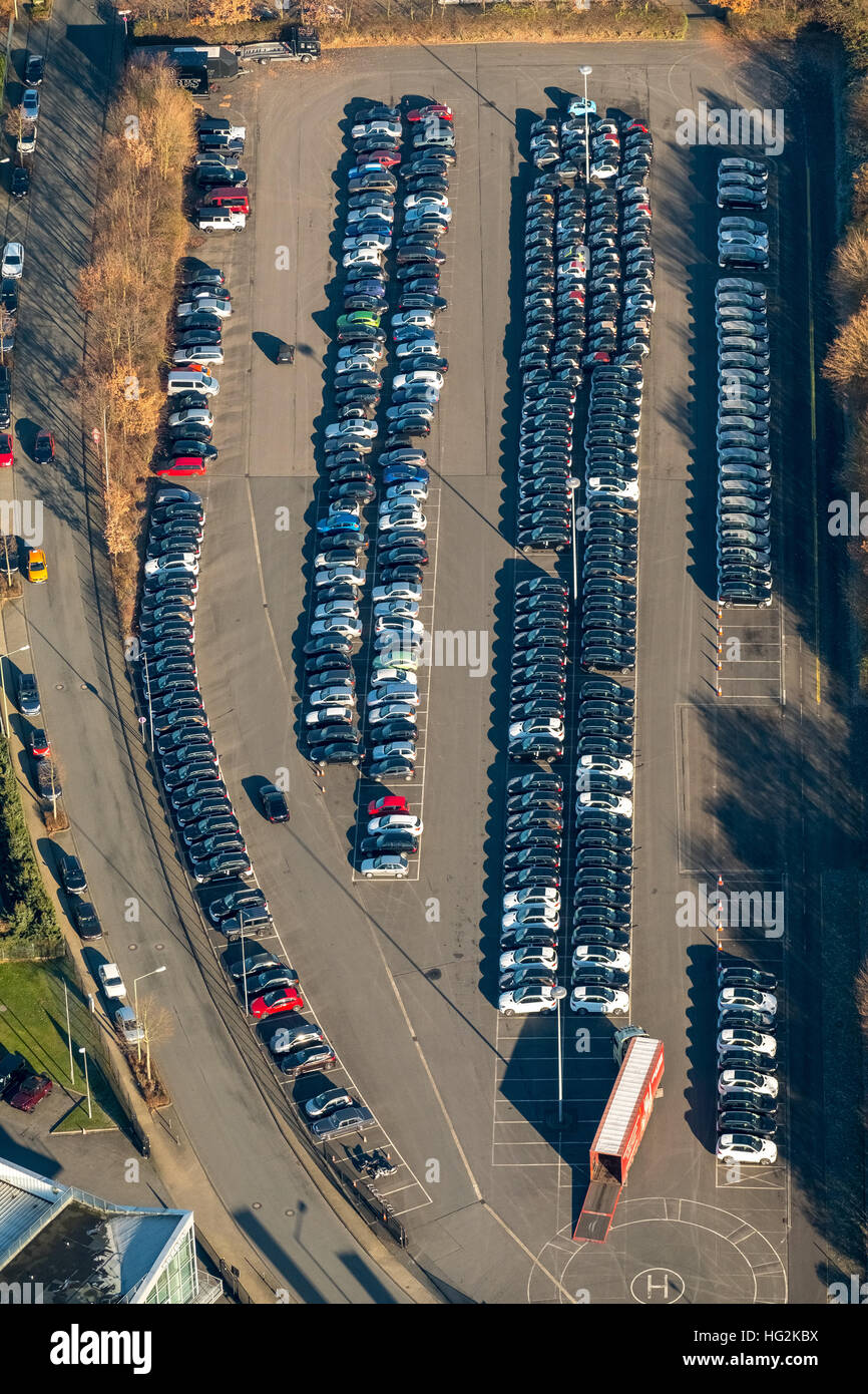 Aerial view, Brabus GmbH Mercedes tuner, tuner car, Bottrop, Ruhr aeria ...